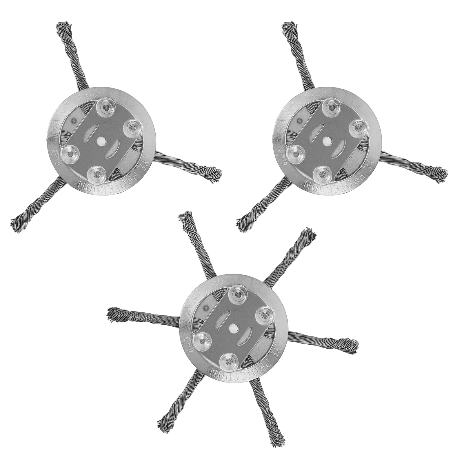 Amazon.com: Iswawo Steel Wire Rotary Brush Cutter Weed Eater Blades ...