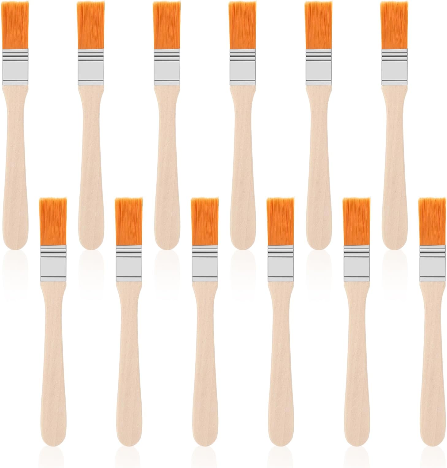 Amazon.com: 12 Pcs 5 x 0.5inch Paint Brush, Trim Painting Tool, Small ...
