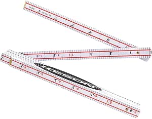 Keson WR1018 Folding Wood Ruler Tenths/English, 6-1/2-Foot ...