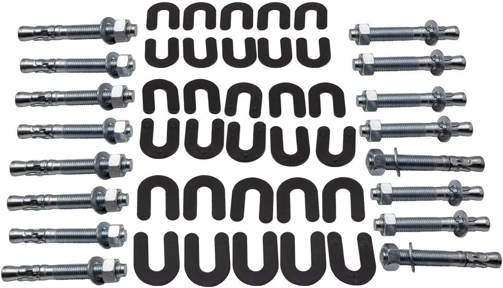Amazon.com: Lift install Kit fits Rotary Lift - 16 Wedge Anchor Bolts ...