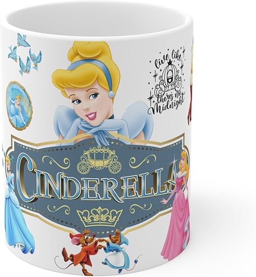 Amazon.com | MIKIIC Coffee Mug Cinderella Travel Birthday Cups Tea ...