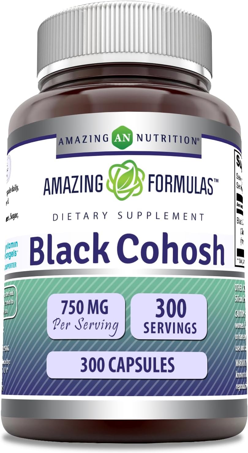 Amazon.com: Amazing Formulas Black Cohosh Supplement | 750 Mg | 300 ...