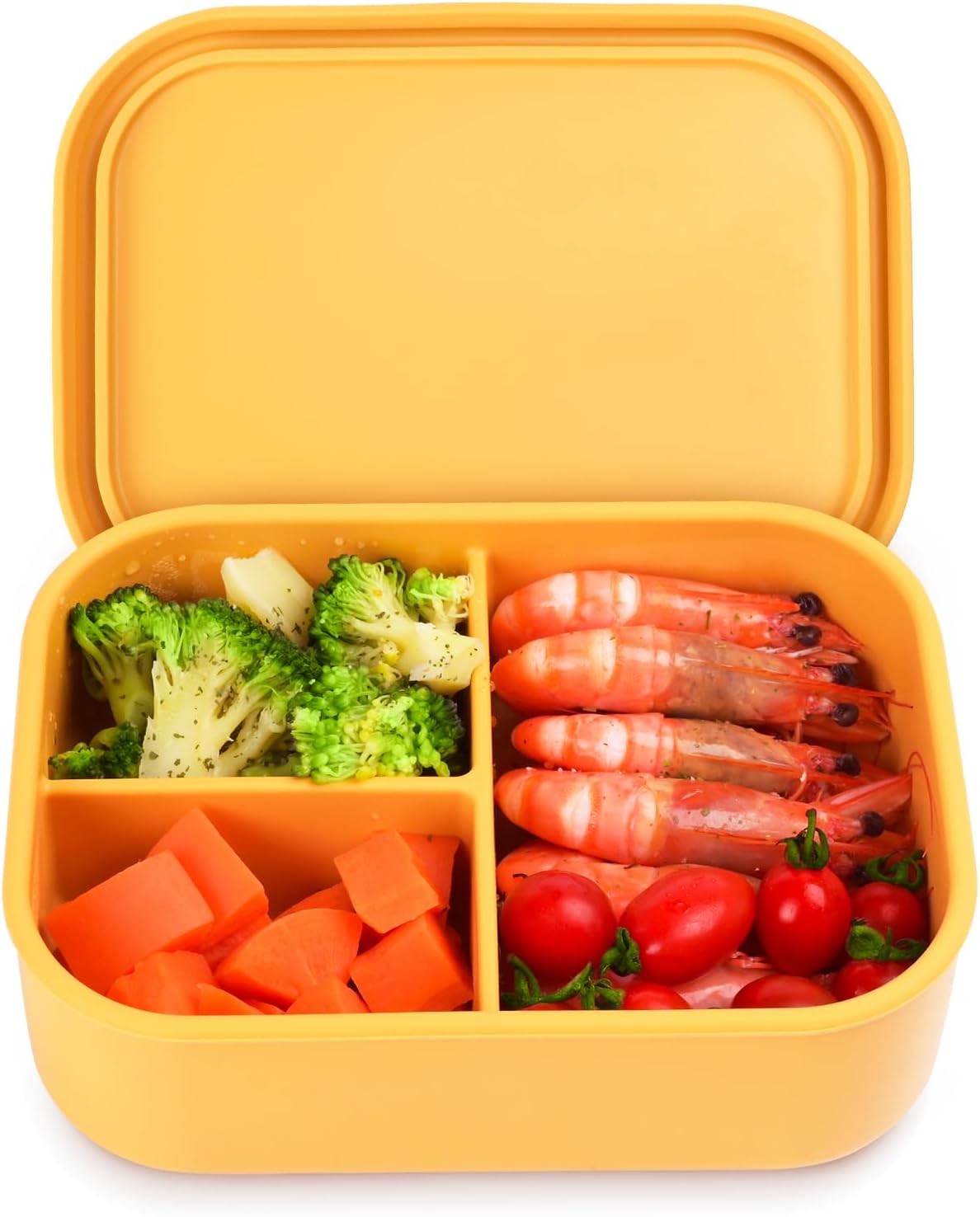 Amazon.com: OTB Platinum silicone Bento Box, Leak Proof Bento Box LFGB ...