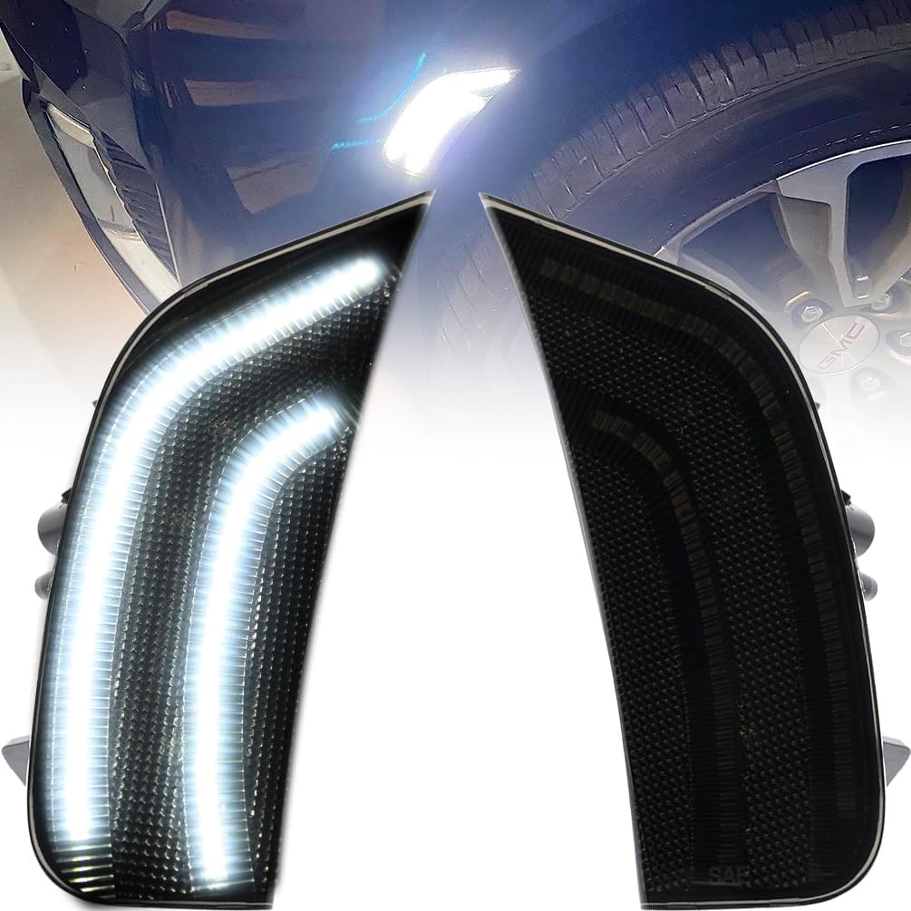 Amazon.com: NJSBYL White LED Side Marker Lights Replacement for 2021 ...