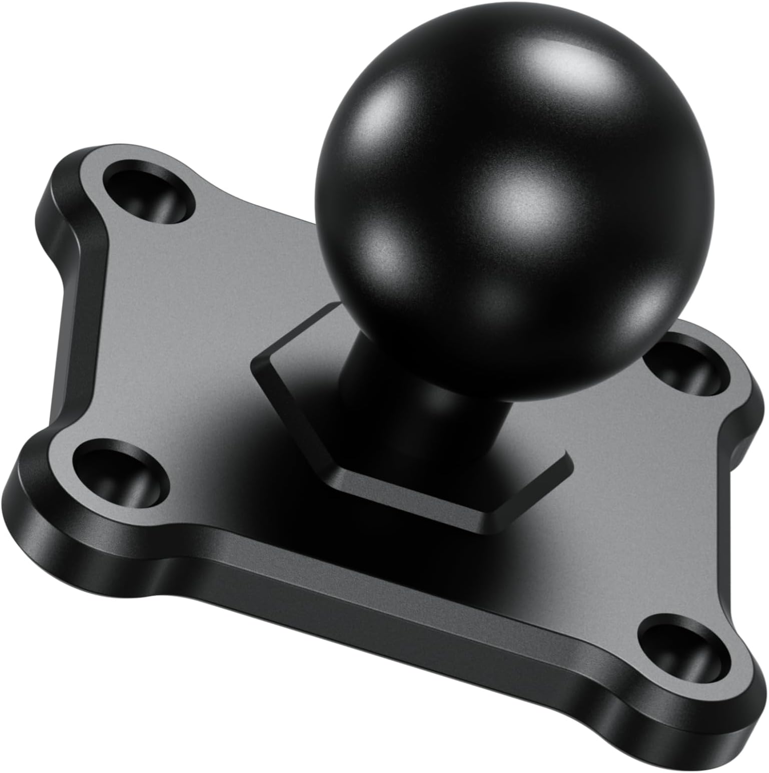 BRCOVAN 1'' Ball Mount Base with Aluminum Alloy 4-Hole AMPS Square ...
