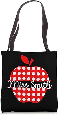 Amazon.com: Ms Smith Back To School Apples Dots Appreciation Cute Tote ...