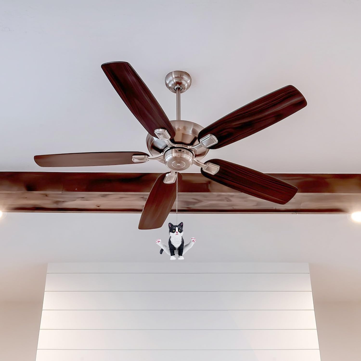 Cat Fan Adorable Glass Cat Face Ceiling Fan Pull Chain - Fun Home Decor ...