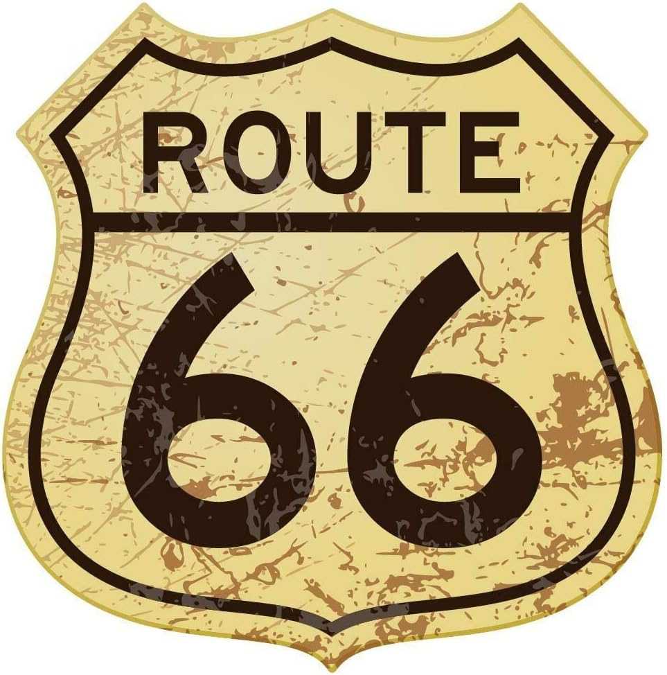 Amazon.com: Route 66 Vinyl Sticker Decal Cars Trucks Vans Walls Laptop ...