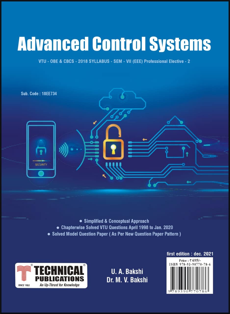 Amazon.in: Buy Advanced Control Systems for BE VTU Course 18 OBE & CBCS ...