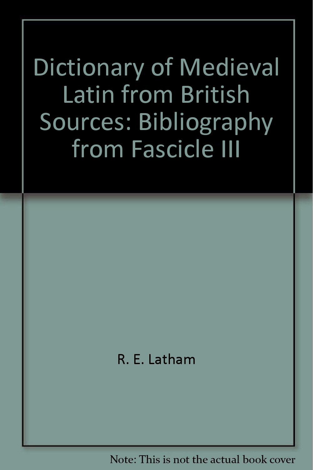 Amazon.com: Dictionary of Medieval Latin from British Sources ...