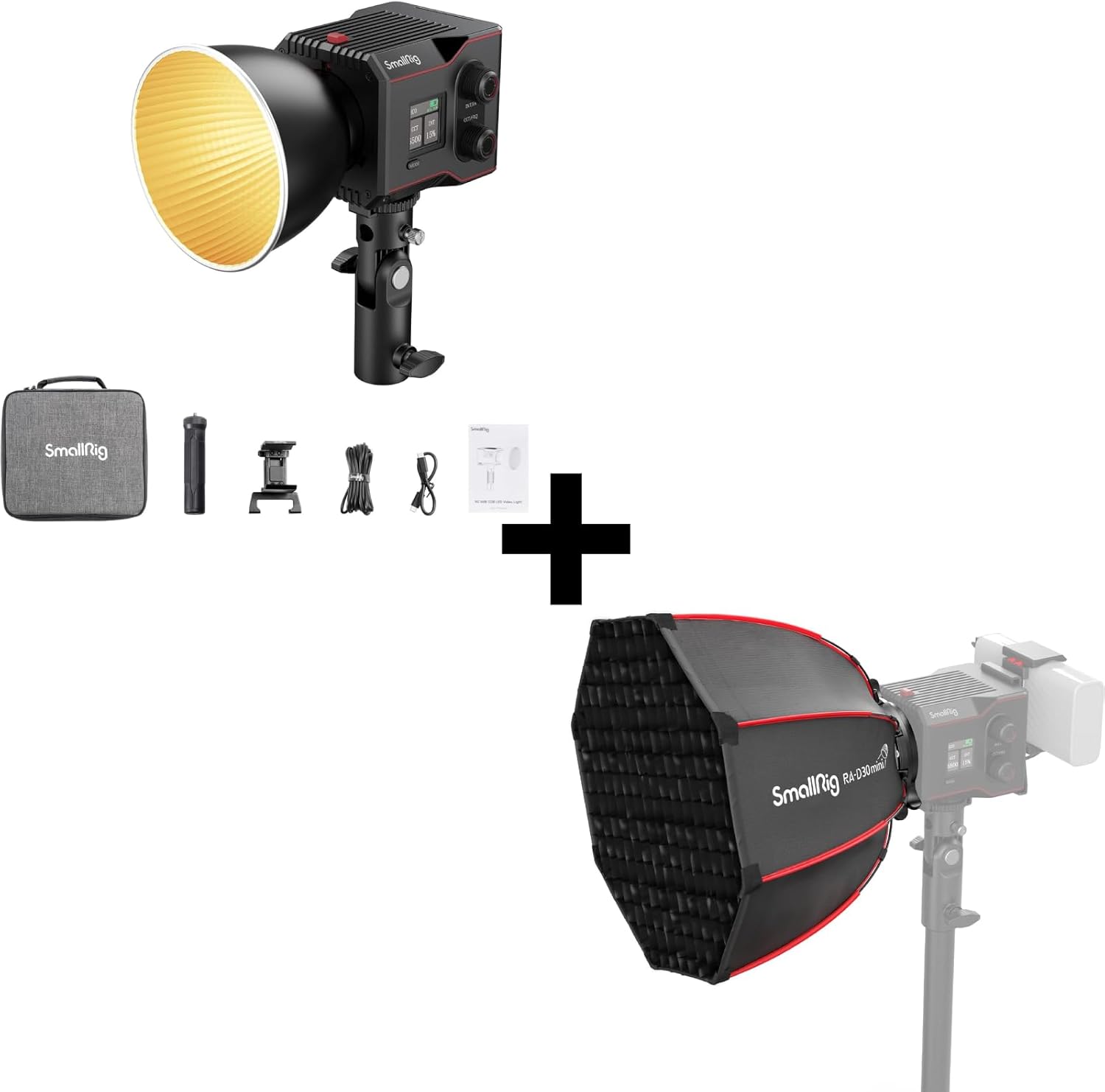 Amazon.com : Bundle: SmallRig RC 60B COB Video Light with Built-in ...
