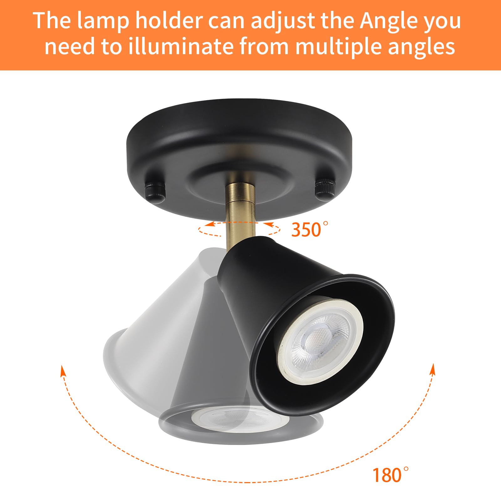 Snapklik.com : Modern Flush Mount Ceiling Spot Light, Adjustable ...