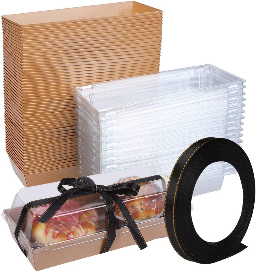 Amazon.com: 50 Pack Charcuterie Boxes with Clear Lids Sandwich Box Hot ...
