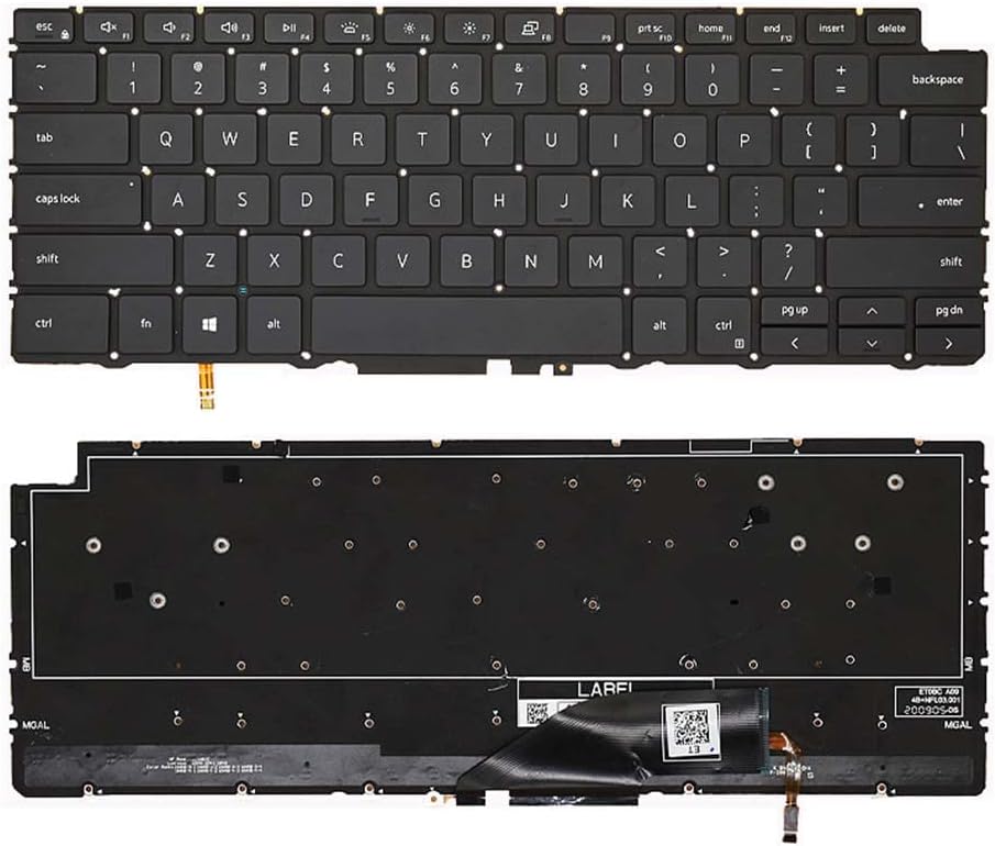 Amazon.com: 2in1 Keyboard Compatible with DE1ELL 13 7390 Black US ...
