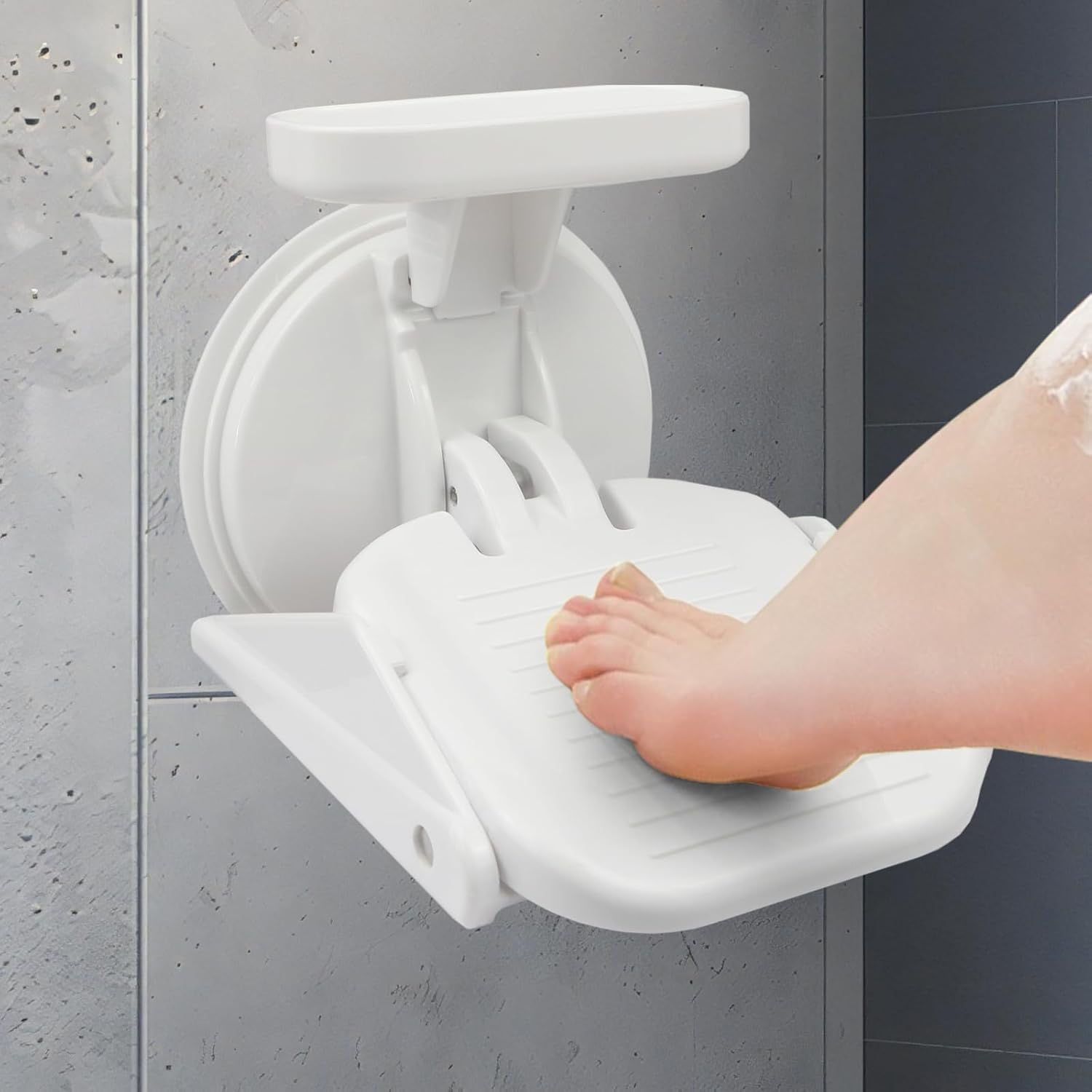 Amazon.com: Shower Foot Rest for Shaving Legs, Foot Stand with Powerful ...