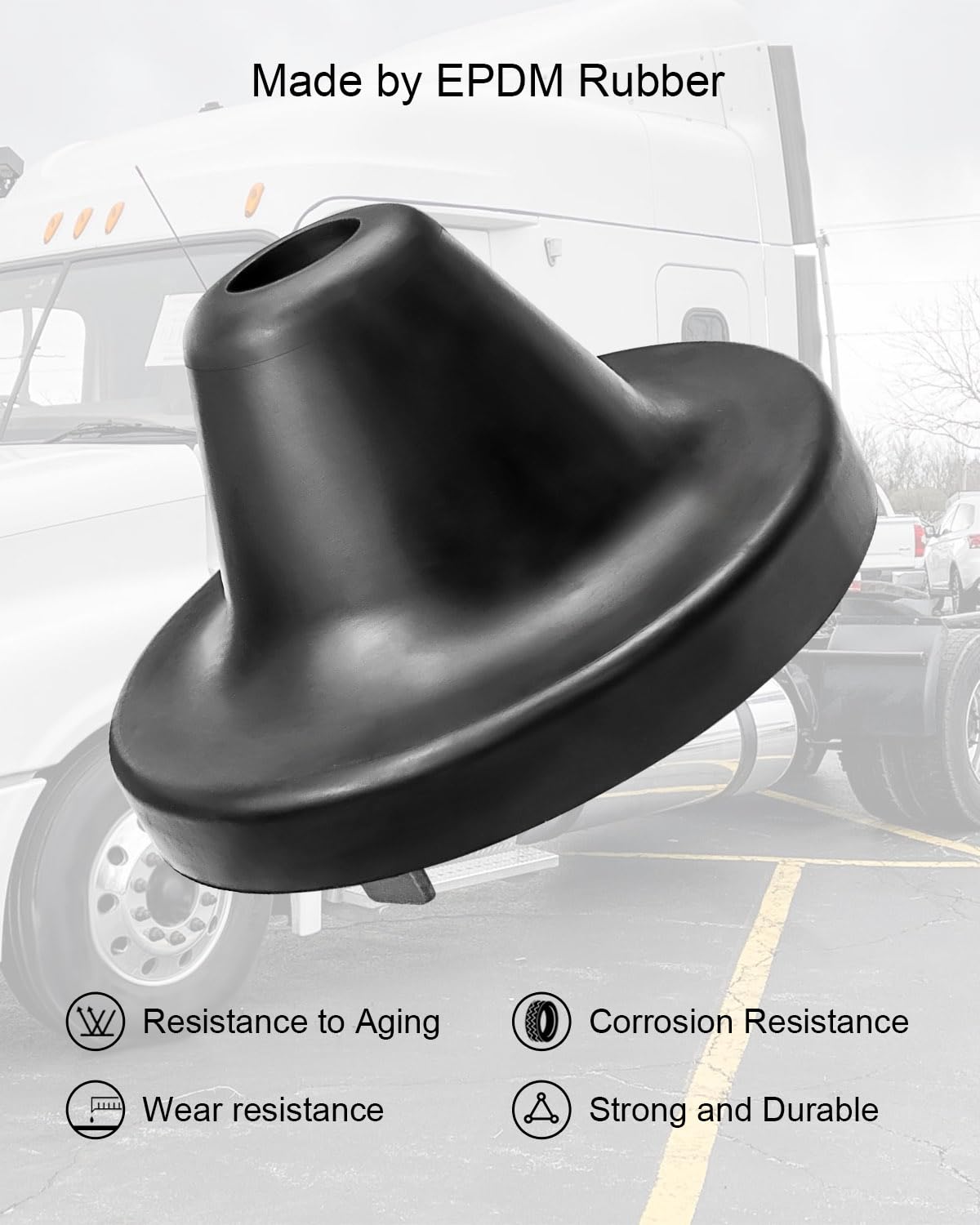Hood Bumper Pair Of Rear S For Freightliner Cascadia - EPDM Rubber Hood ...