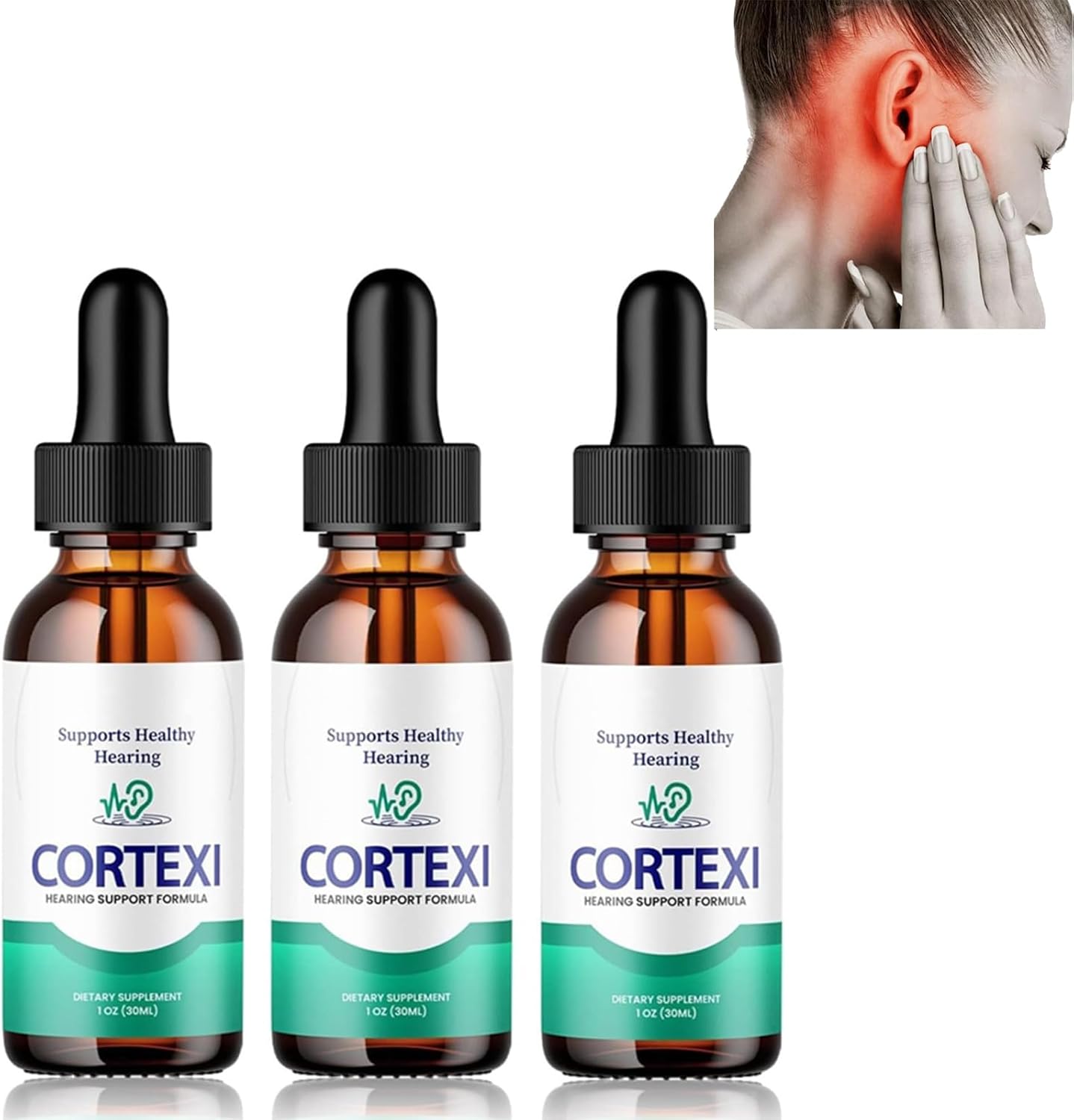 Cortexi Drops - for Ear Health, Hearing Support, Healthy Eardrum,Ear ...