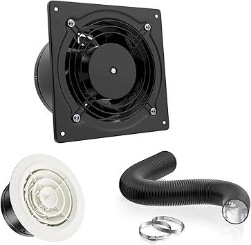 Amazon.com: HG Power 6 Inch Exhaust Fan Kit-With 6 Inch 16 Feet Air ...