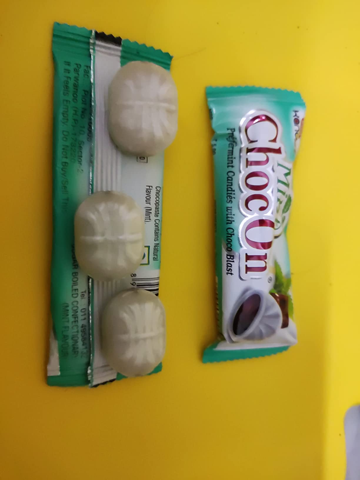 Mahak Kandiez Mint Chocon Candies Pouch 485 gm (90 + Pieces) Minty and ...