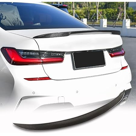 Amazon.com: 2019-2023 Glossy Black Trunk Spoiler Wing Compatible with ...