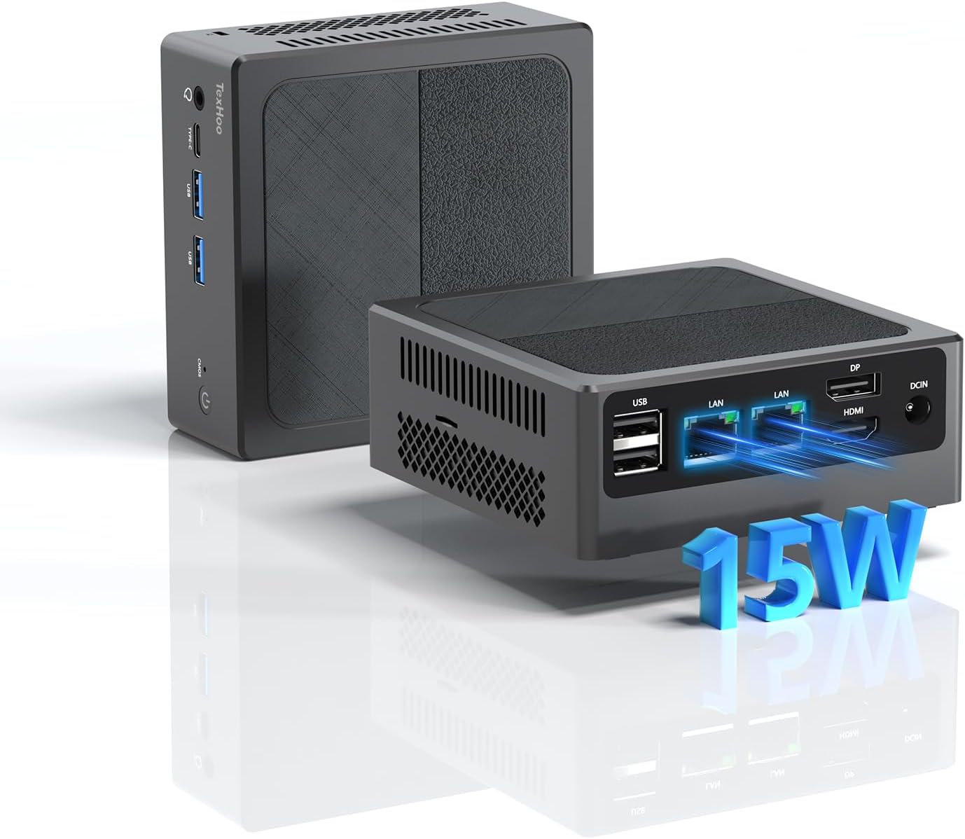 Amazon.com: TexHoo Mini PC Mini Desktop Computer,Intel 12th N100 (up to ...