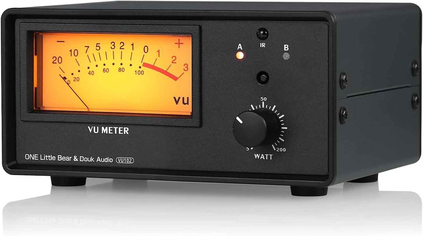 Amazon.com: MIC+Line Analog Dual VU Meter Sound Level Indicator Audio ...
