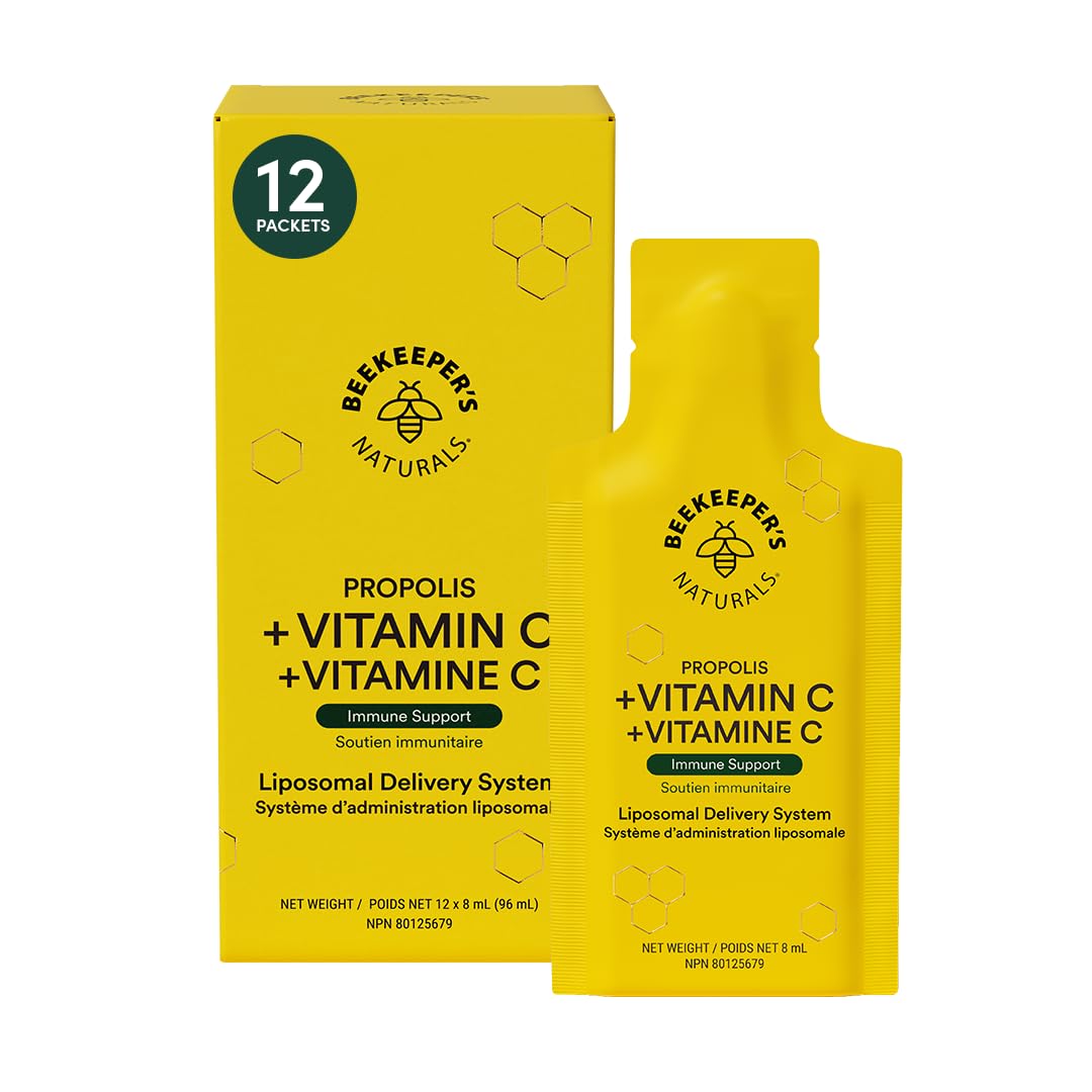 Propolis Liposomal Vitamin C by Beekeeper's Naturals, 1000mg Vitamin C ...
