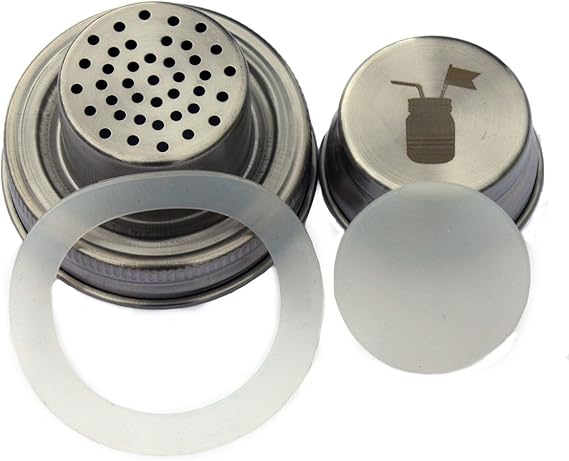 Amazon.com: Cocktail Shaker Lid with Silicone Seals for Regular Mouth ...