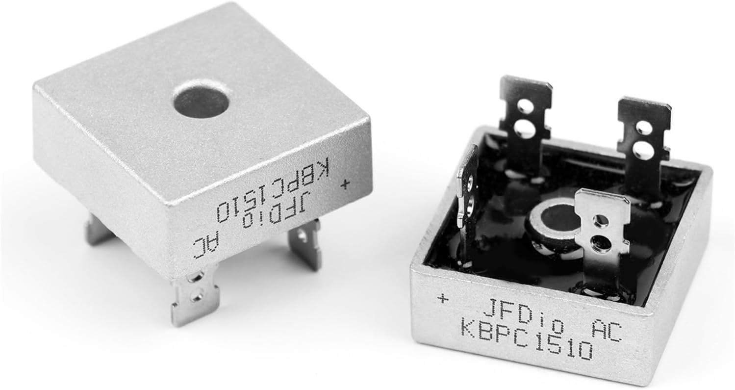 Amazon.com: ALKOY 2 Pieces KBPC1510 diode Bridge Rectifier diode ...