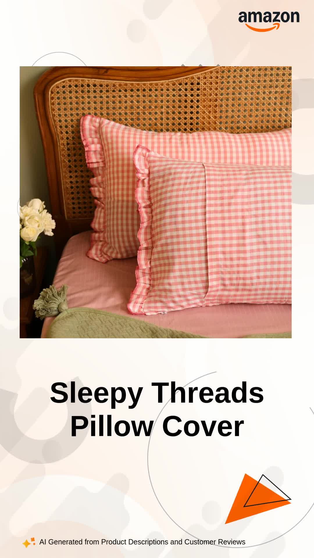 Watch Sleepy Threads Pillow Cover on Amazon Live