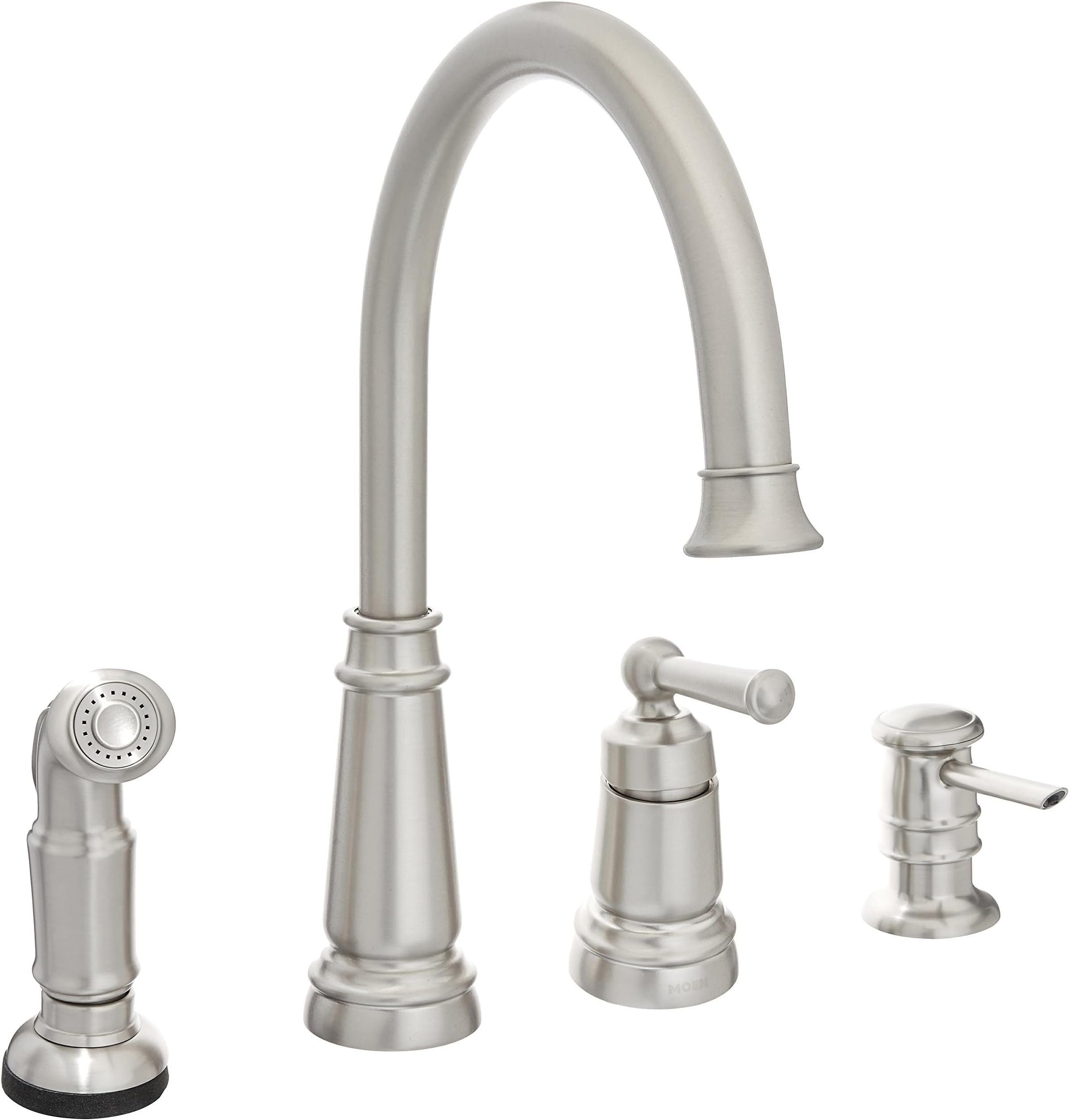 Delta 11946-SSSD-DST Bellini Single Handle Kitchen Faucet with Spray ...