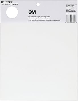 Amazon.com: 3M Disposable Paper Mixing Board 20382, Non Porous, Solvent ...