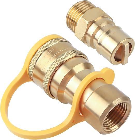 Amazon.com : 1/2" Gas Quick Connect Kit, Disconnect Connector with Male ...