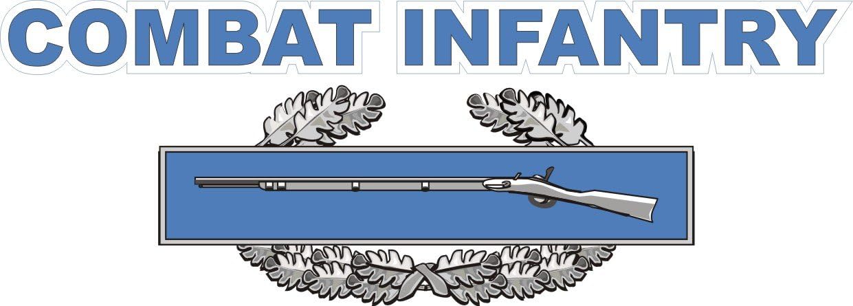 Amazon.com: US Army 5.5" Combat Infantry Badge and Text CIB Decal ...