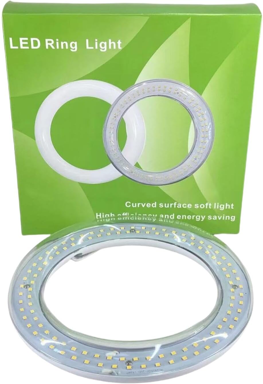 Tobole T9 LED Circline Light Bulb,8 Inch 12W 2700K Clear Cover LED ...