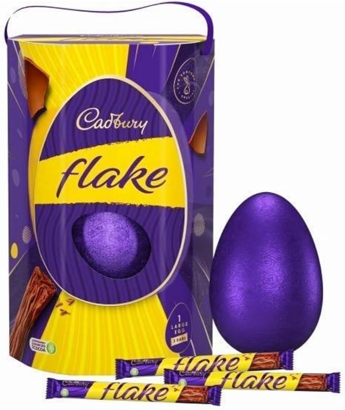 Chocolate Easter Egg Gift Box - Large Dairy Milk Chocolate Flake Easter ...