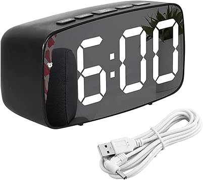 BSWL Digital Alarm Clock Bedside,12/24hr Digital Clocks Bedside With ...