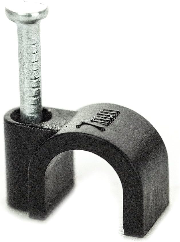 BG Electrical Round Cable Clips, Pack of 50, Black, 7 mm : Amazon.co.uk ...