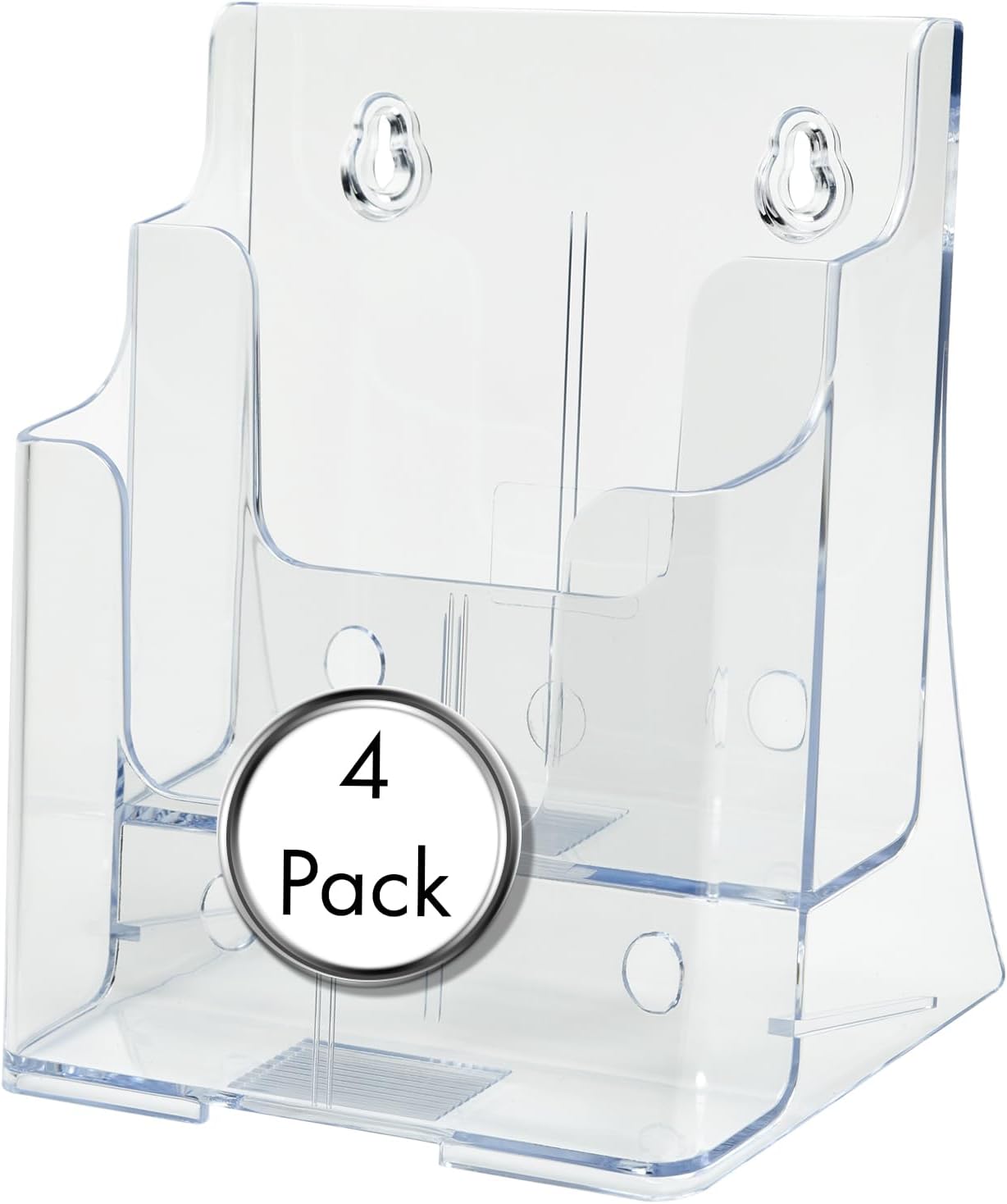 Deflecto Countertop 2 Tier A4 Portrait Multi Tier Literature Holder ...