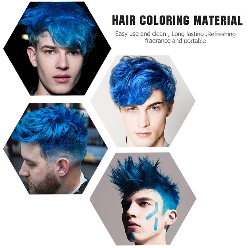 Blue Black Hair Dye Men