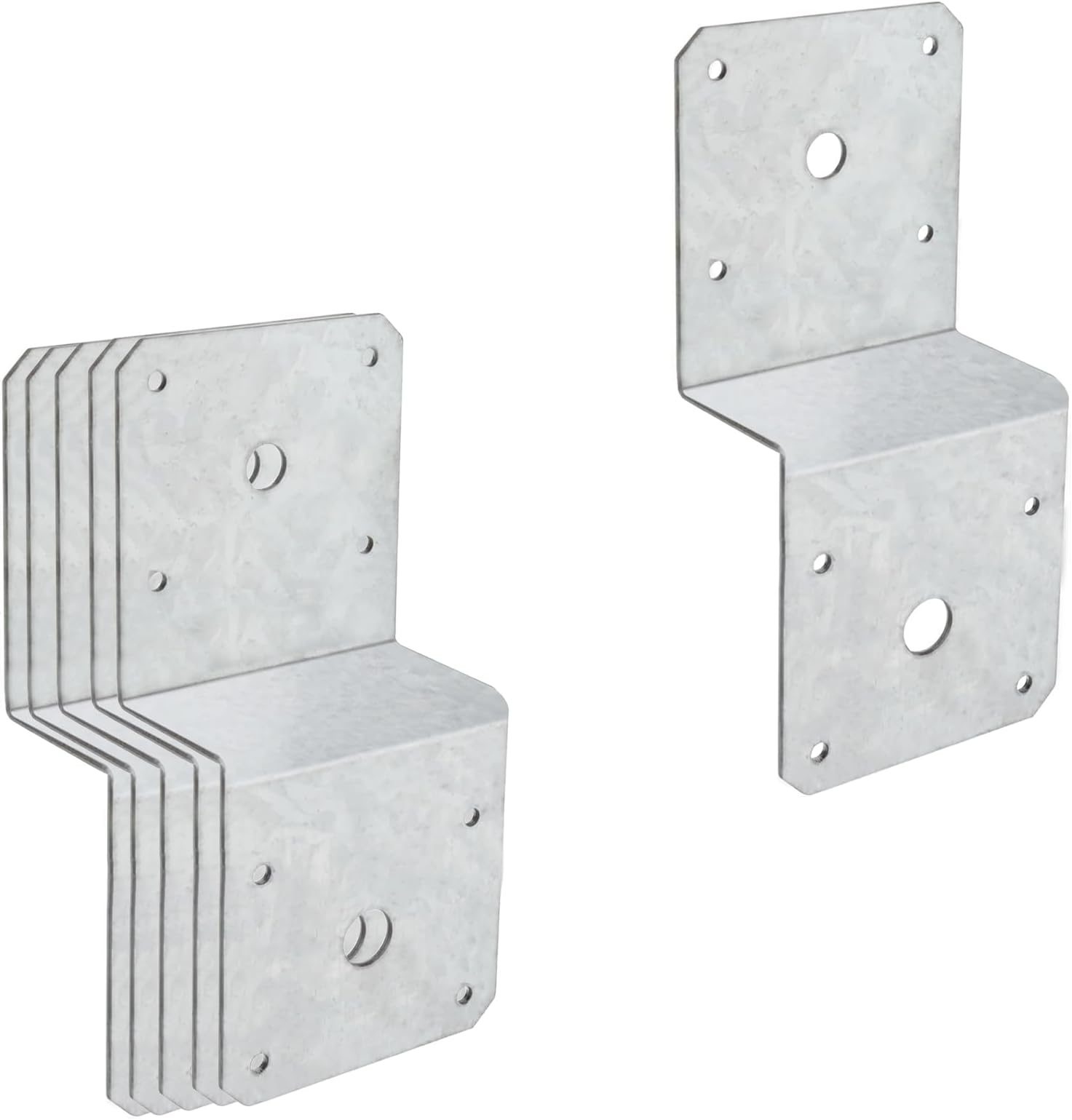 Amazon.com: 6 PCS Z Bracket Tie Plate, Galvanized Steel Deck Joist Tie ...