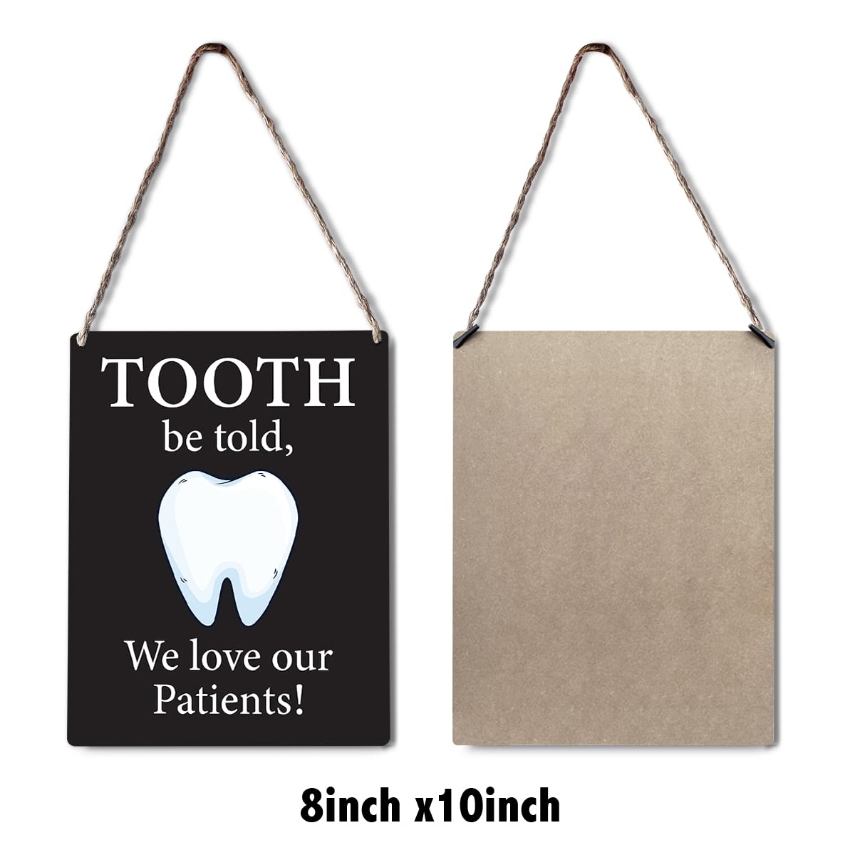 Snapklik.com : Dental Signs Wall Decor Wood Plaque Tooth Be Told We ...