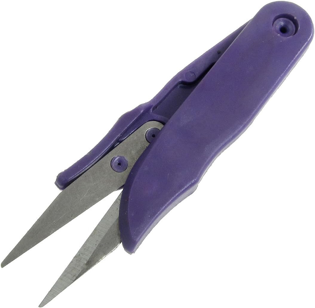Purple Plastic Handle Metal Blade Stitch Scissors - Hand Shears ...