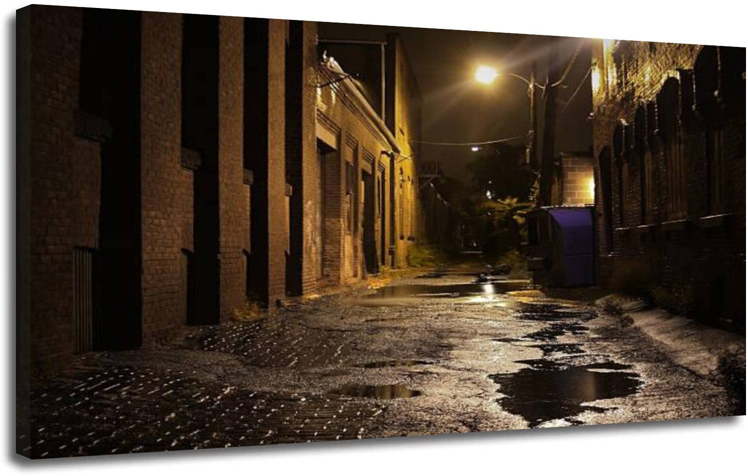 Brick Wall Alley Night