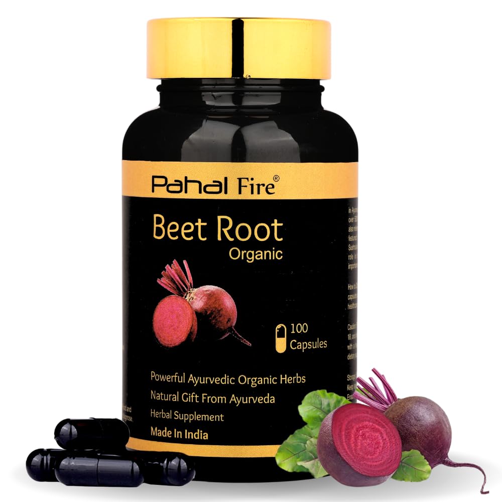 Amazon.com: PahalFire Beet Root Organic Herbal Supplement 500mg pr ...