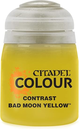 Games Workshop Citadel Contrast Paint: Bad Moon Yellow (18ml) : Amazon ...
