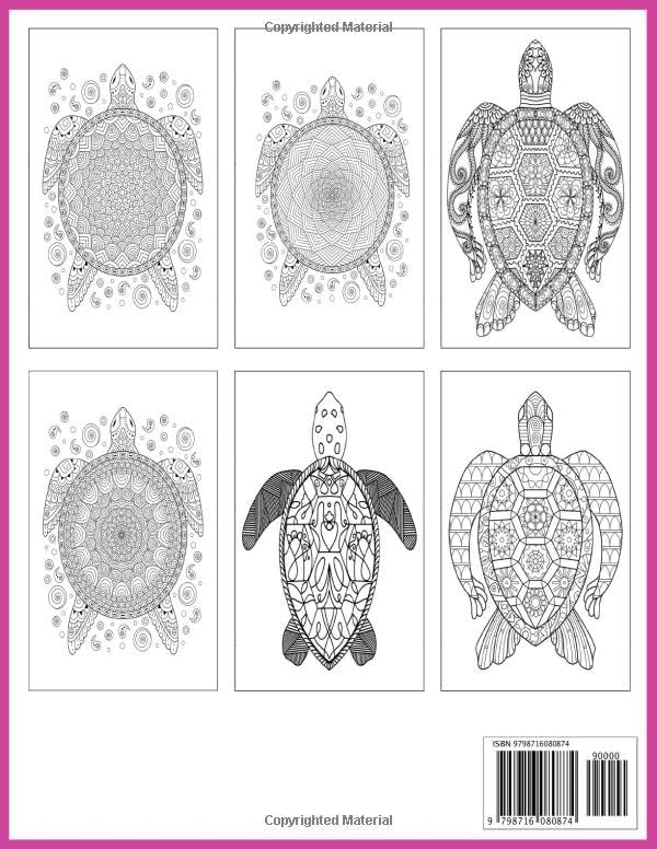 Turtle Mandala Coloring Pages