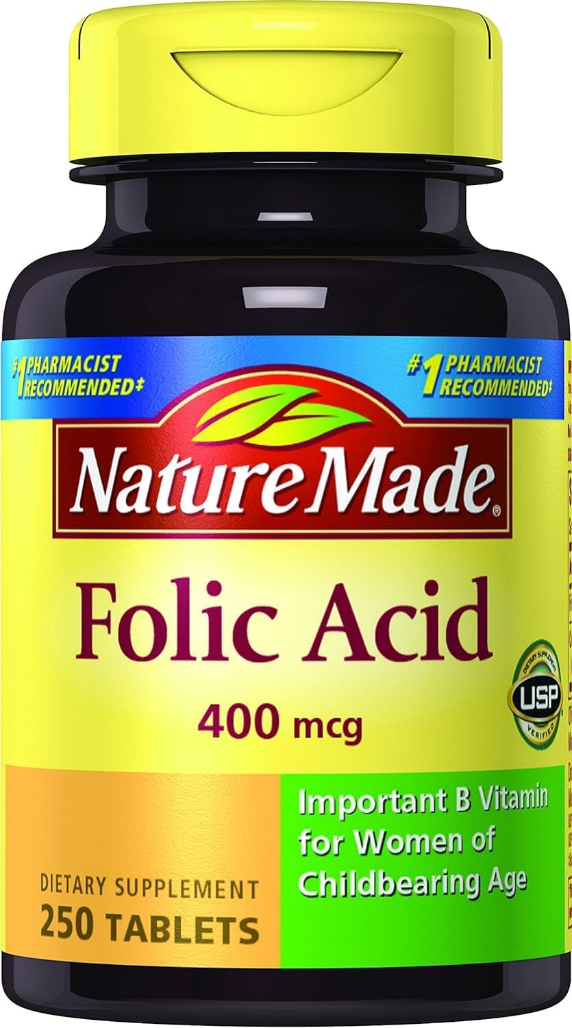 Amazon.com: Nature Made Folic Acid, 250 ct : Health & Household