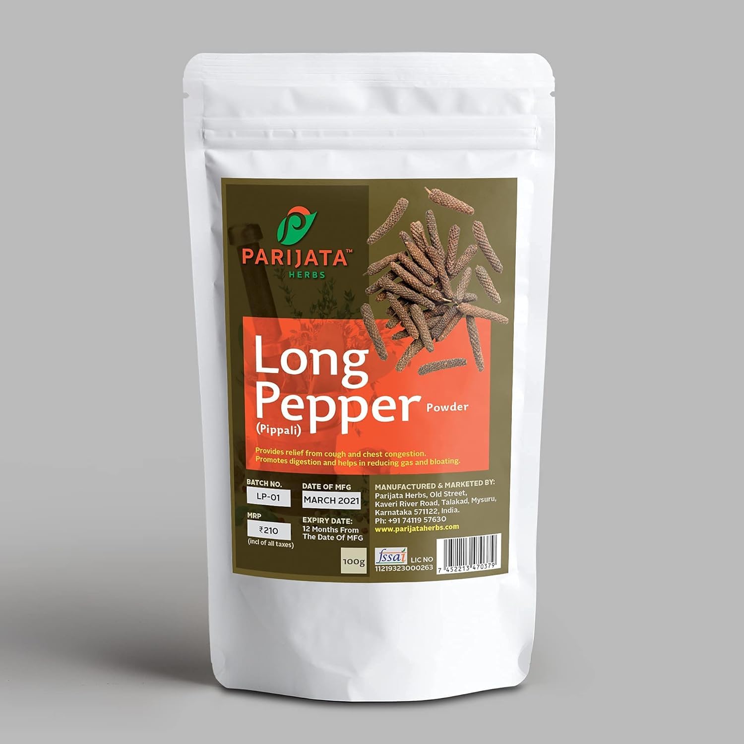 Amazon.com : BMED Long Pepper/Pippali/Hippali Powder 100g : Health ...