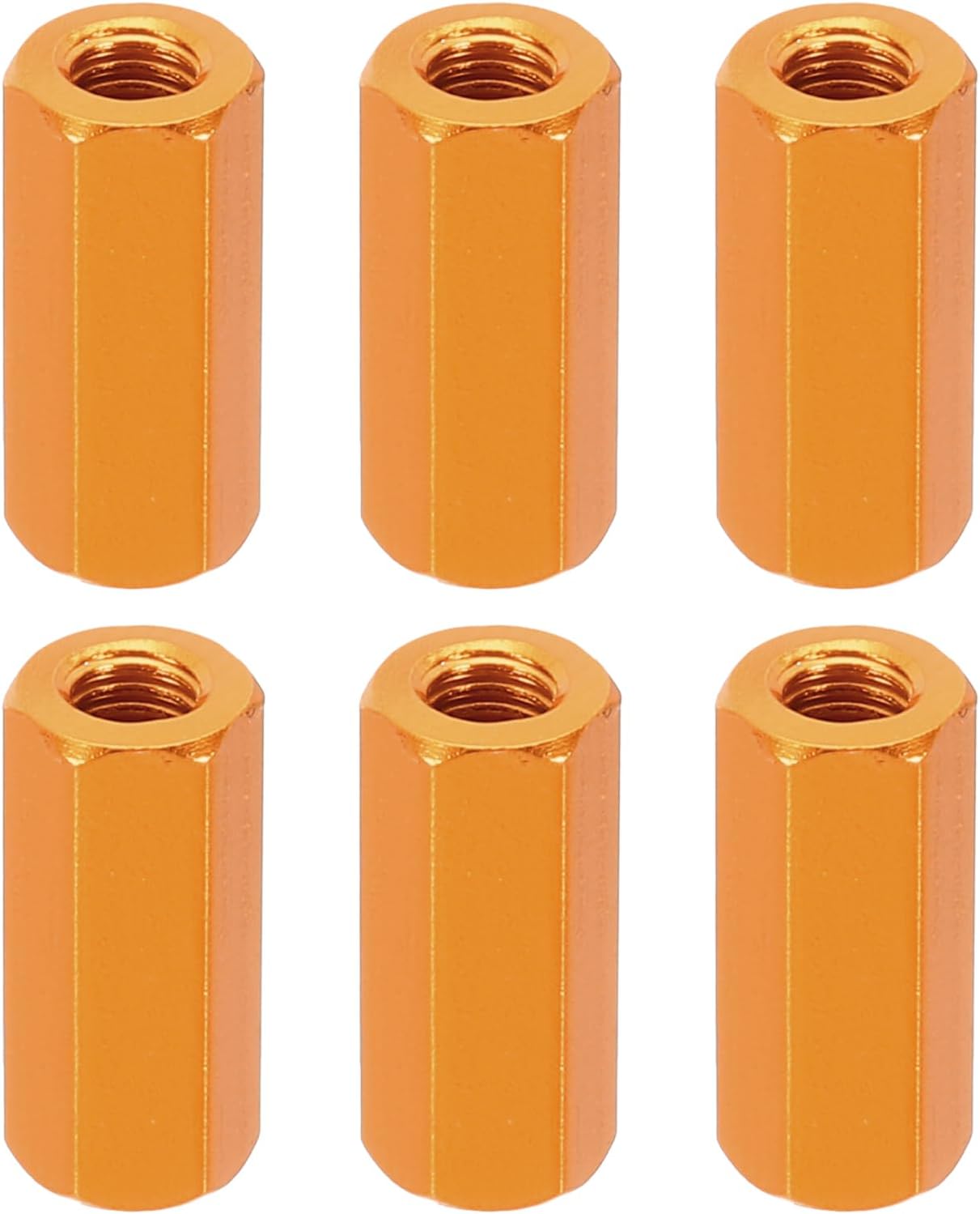 Amazon.com: PATIKIL M3 Hex Nuts, 6pcs M3 Threaded Spacers Aluminum 12mm ...